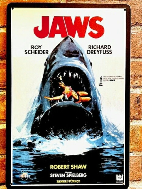 【楽天市場】【 ジョーズ 】 JAWS Sign Plate ティン ブリキ看板：OutSide Box Furniture