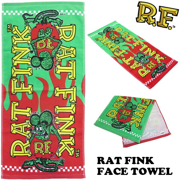 【楽天市場】【 ラットフィンク ・ フレームス 】 RAT FINK FACE TOWER フェイス タオル：OutSide Box ...