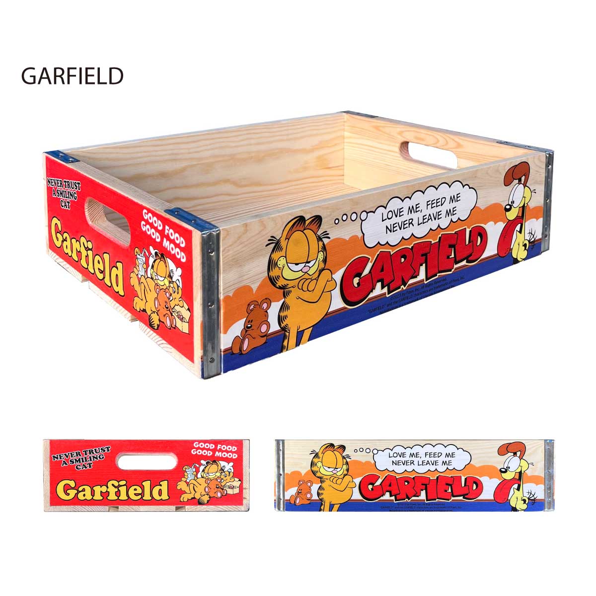 【楽天市場】【ガーフィールド】WOODEN CRATE ウッドクレート ガレージ アメリカン雑貨 GARFIELD：OutSide Box ...