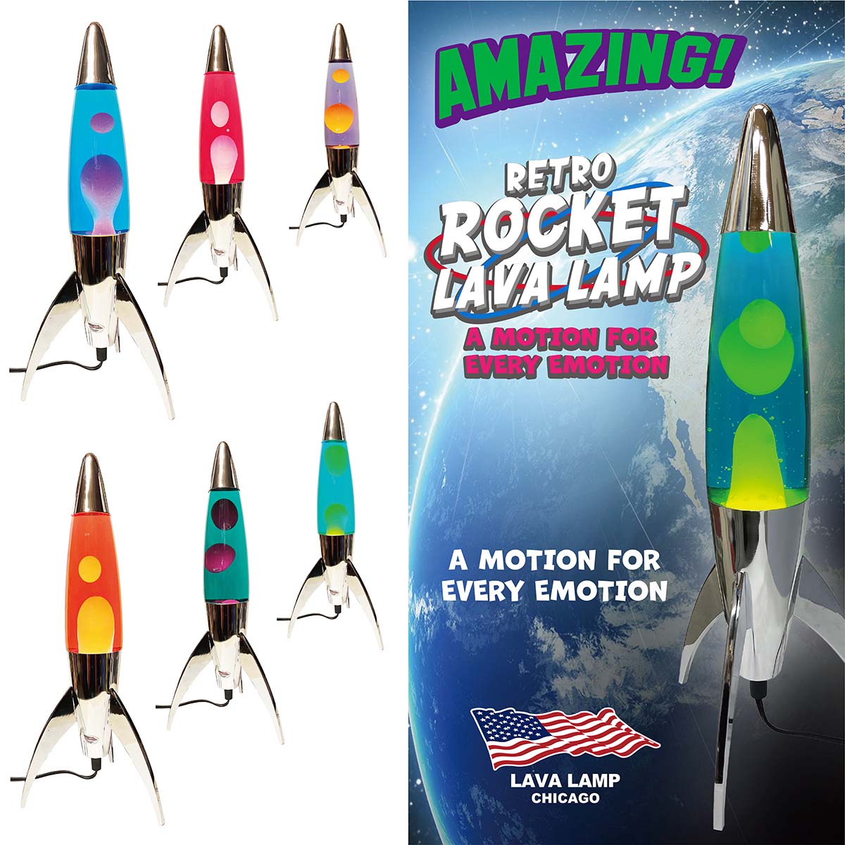 【楽天市場】【ブルー/グリーン】【60’sアメリカン】ROCKET LAVA LAMP ヴィンテージ風 ラバランプ ライト：OutSide ...