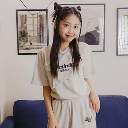 【楽天市場】アナップ ガール 子ども服 135cm-165cm ANAP GIRL ダメージ 加工 星 ワッペン クロップド トップス ライトグレー 2025春夏 XS(135-145)/S ...