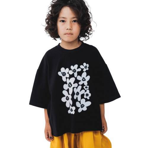 【楽天市場】35%OFFセール SALE ヌヌフォルム 子ども服 半袖Tシャツ 125cm-145cm nunuforme フラワープリントT ブラック メール便OK 2025春夏 125cm ...