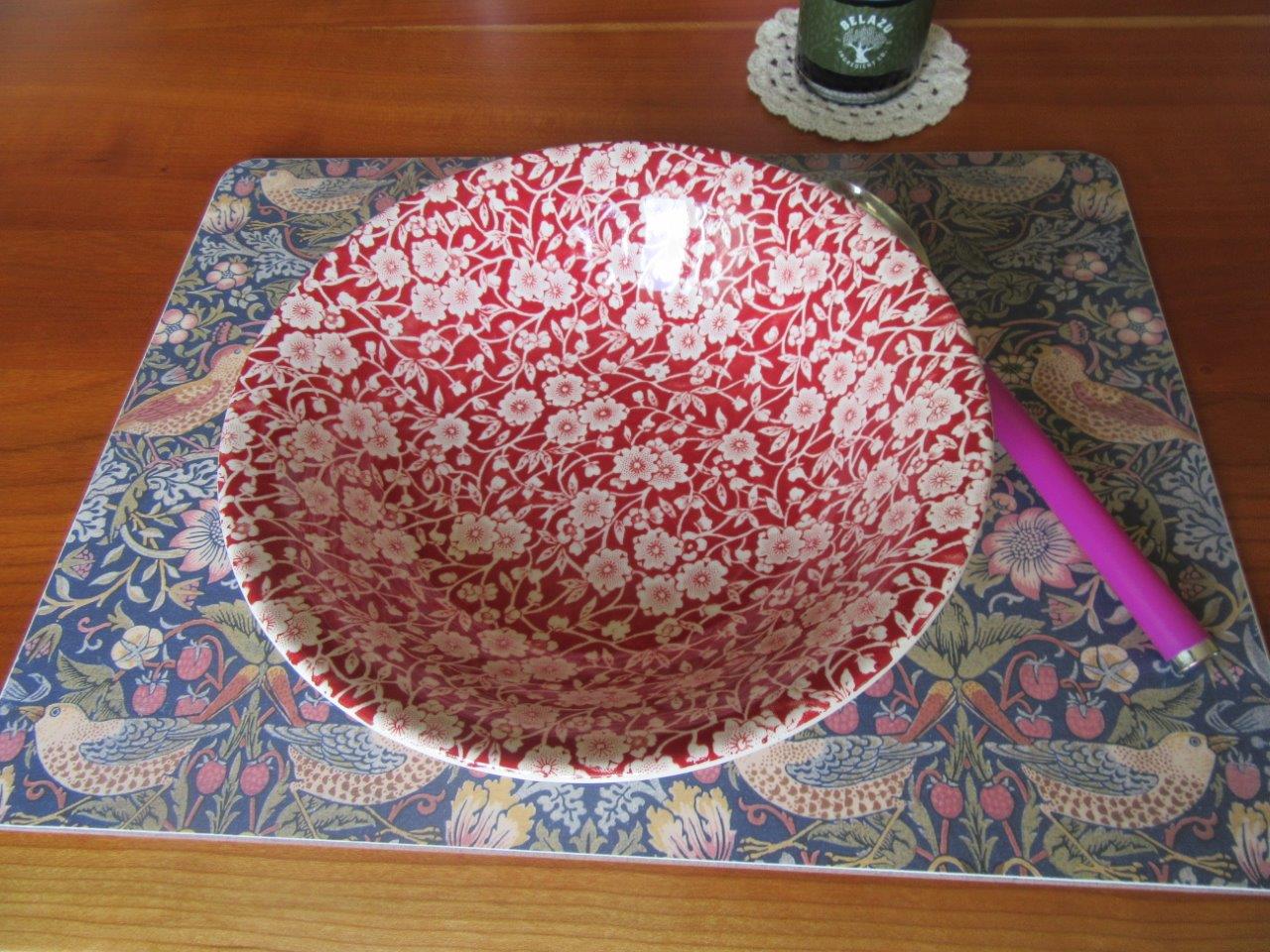 【楽天市場】CASTLE MELAMINE Large Table Mat モリスデザイン Strawberry Thief LTM59 ...