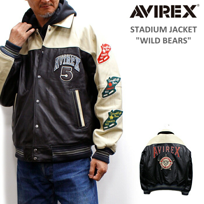 【楽天市場】AVIREX(アヴィレックス) STADIUM JACKET WILD BEARS / スタジアム ジャケット ワイルド ベアーズ：PARADISE MARKET