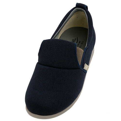 【楽天市場】【お取寄せ品】 徳武産業 あゆみ ゆったり簡単スリップオン 5E ネイビー 3L（25．0～25．5cm） 左足 7053 1個 【送料無料】：ぱーそなるたのめーる