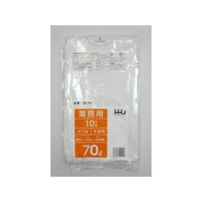 【楽天市場】【10枚】70L ポリ袋 GL74 （半透明） LLDPE 0.040mm HHJ 業務用 ゴミ袋 10枚入：パッケージ・マルシェ