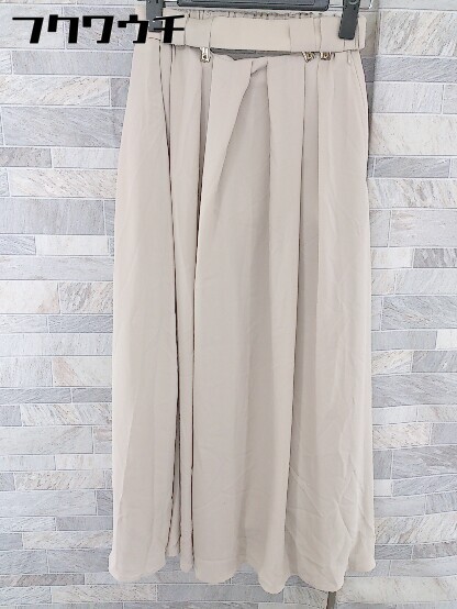 【楽天市場】 AMERI アメリ SELINA SUSPENDER SKIRT ロング フレア スカート サイズS ベージュ系 レディース 【中古】：フクワウチ