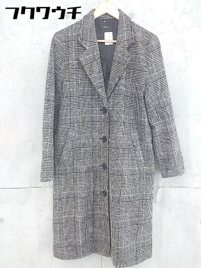 【楽天市場】 RID.DLE FROM リドルフロム チェック コート サイズM ブラック系 レディース 【中古】：フクワウチ