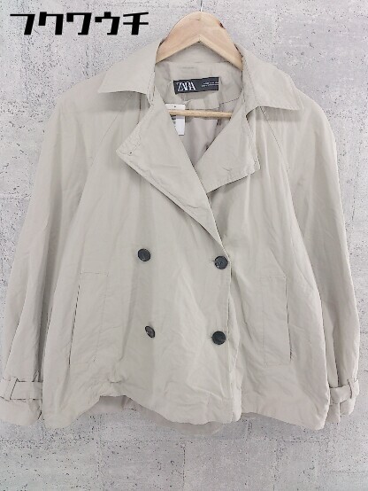 【楽天市場】 ZARA ザラ ダブル 長袖 コート サイズEUR XS USA XS MEX 24 ベージュ系 レディース 【中古】：フクワウチ