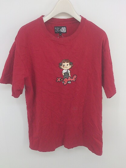 【楽天市場】 X-girl エックスガール PEKO ペコちゃん 半袖 Tシャツ カットソー サイズM レッド マルチ レディース P 【中古】：フクワウチ