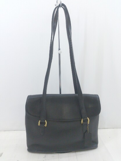 【楽天市場】 COACH コーチ L7B-9808 レザー ショルダーバッグ ブラック レディース P 【中古】：フクワウチ