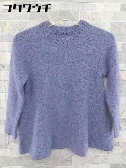 【楽天市場】 TRAFFIC BASIC STYLE カシミヤ100％ ニット 長袖 セーター サイズ38 パープル ブルー レディース 【中古】：フクワウチ
