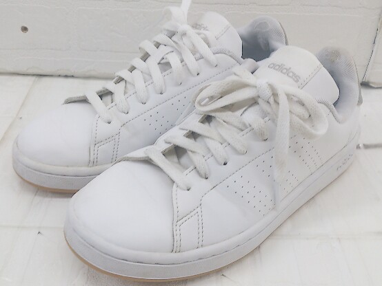 【楽天市場】 adidas アディダス ADVANCOURT GZ5303 スニーカー シューズ サイズ 24.5 ホワイト グレー ...