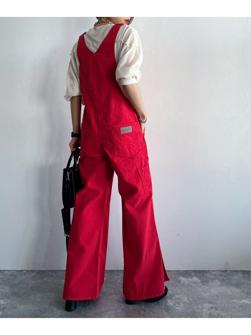 【楽天市場】(W)c WranglarフレアOA PAGEBOY ページボーイ オールインワン・オーバーオール オーバーオール・サロペット ...