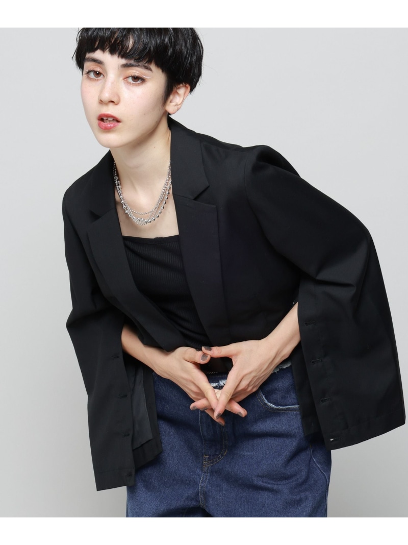 【楽天市場】【SALE／21%OFF】(W)TRショートジャケット PAGEBOY ページボーイ ジャケット・アウター テーラードジャケット ...