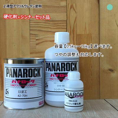 【楽天市場】日塗工 【42-70H】 マンセル 2.5G7/4 【主剤+硬化剤+シンナー】 パナロック 2液型ウレタン塗料 自動車 ロックペイント：ペイントBOOK