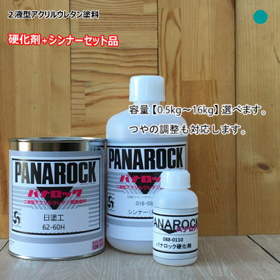 【楽天市場】日塗工 【62-60H】 マンセル 2.5B6/4 【主剤+硬化剤+シンナー】 パナロック 2液型ウレタン塗料 自動車 ロックペイント：ペイントBOOK