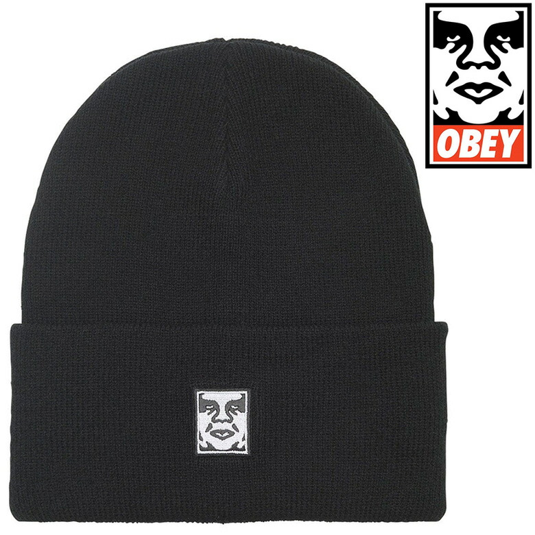 【楽天市場】オベイ ニットキャップ OBEY ICON PATCH CUFF BEANIE 正規取扱店 キャップ ビーニー ワッチキャップ ...