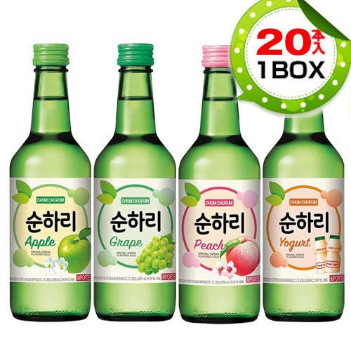 【楽天市場】【まとめ買いお得】ロッテ スナリ焼酎 1BOX=360ml×20本・アルコール12% フレーバー焼酎アップル・グレープ・ピーチ・ヨーグルトLOTTE ソジュ 韓国お酒 韓国食品 ...