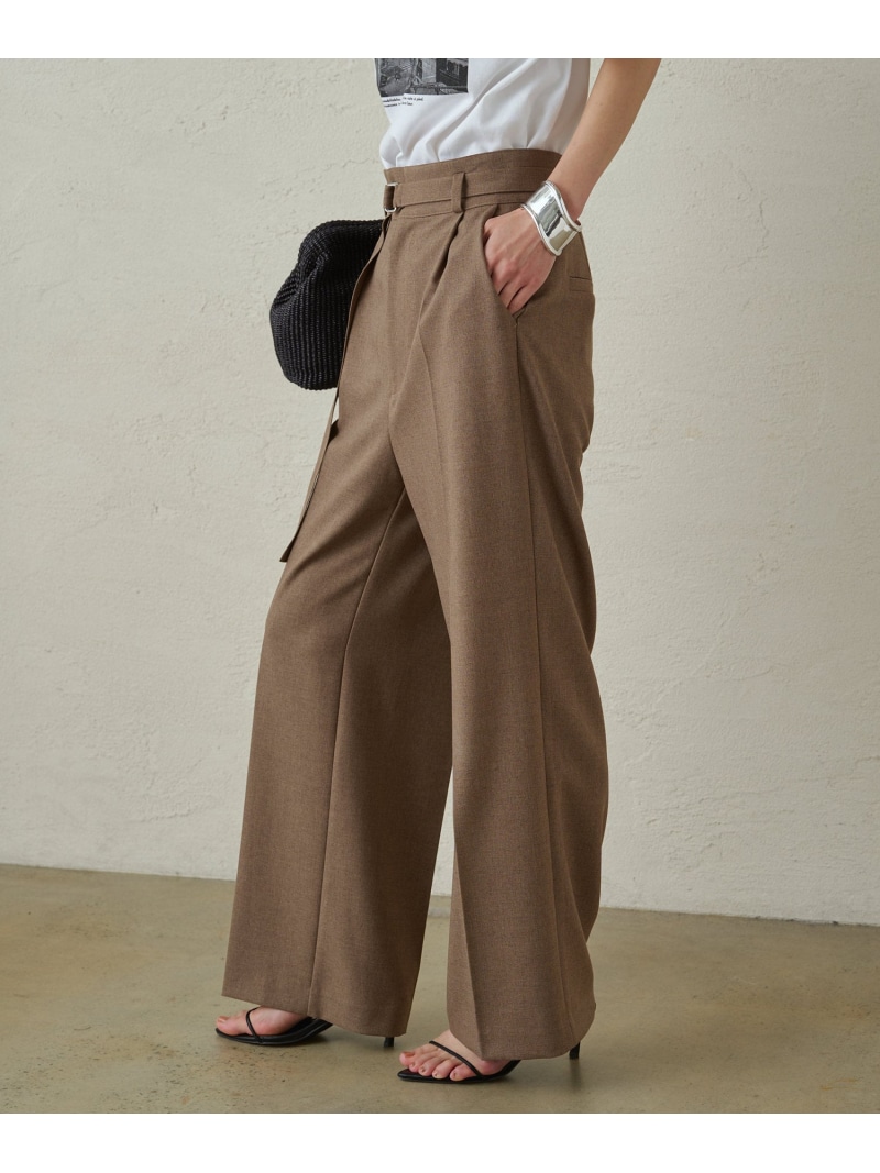 【楽天市場】【SALE／60%OFF】【Loungedress】ハイウエストベルトパンツ PAL GROUP OUTLET パル グループ ...