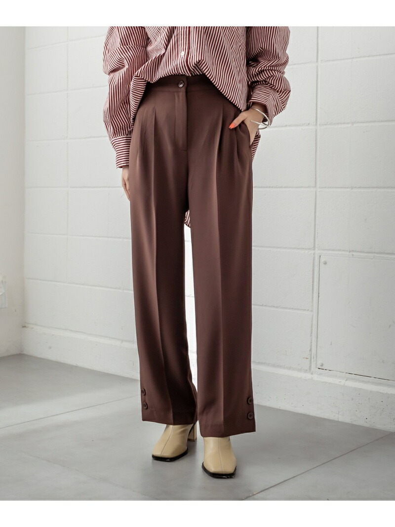 【楽天市場】【SALE／51%OFF】【mystic】裾ボタンタックパンツ PAL GROUP OUTLET パル グループ アウトレット ...