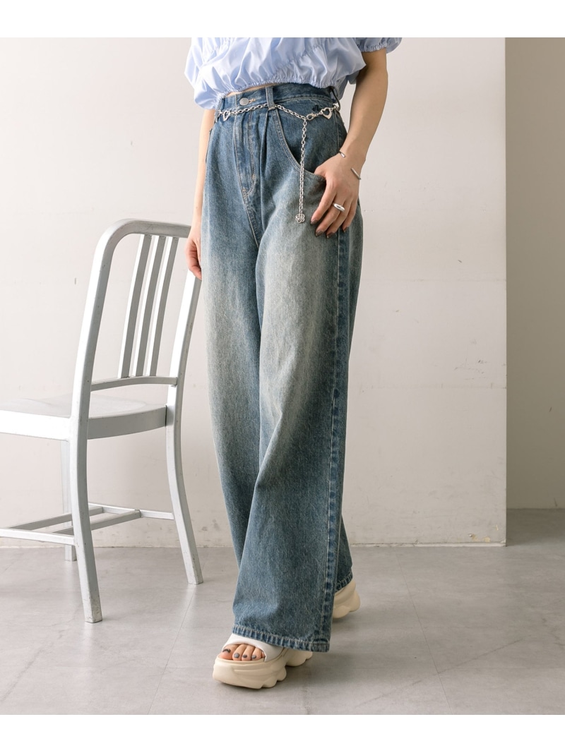 【楽天市場】【SALE／54%OFF】【mystic】刺繍タックワイドデニム PAL GROUP OUTLET パル グループ アウトレット パンツ ジーンズ・デニムパンツ ブラック ブルー ...