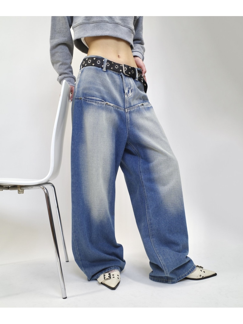 【楽天市場】【SALE／55%OFF】【WHO'S WHO gallery】【EXCHANGEZ】ブラストワイドデニム PAL GROUP OUTLET パル グループ アウトレット パンツ ...