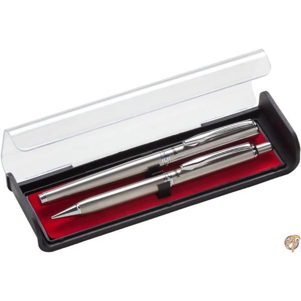 【楽天市場】(Silver) - Pentel Libretto Roller Gel Pen and Pencil Set with ...