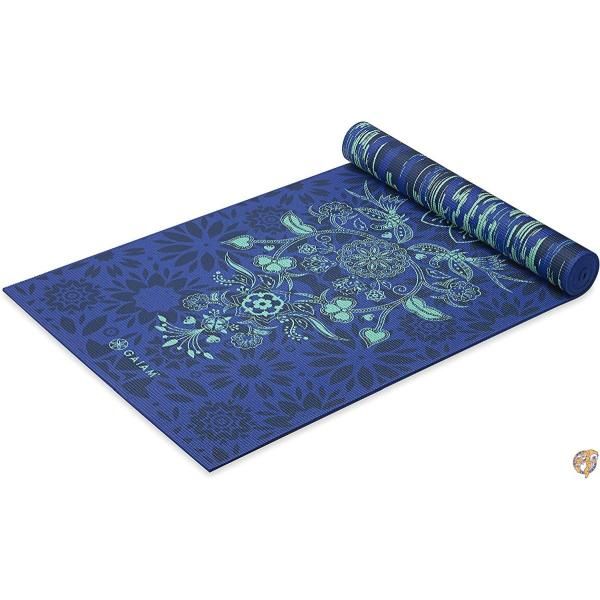 【楽天市場】Gaiam Printプレミアムリバーシブルヨガマット：palmsamerica
