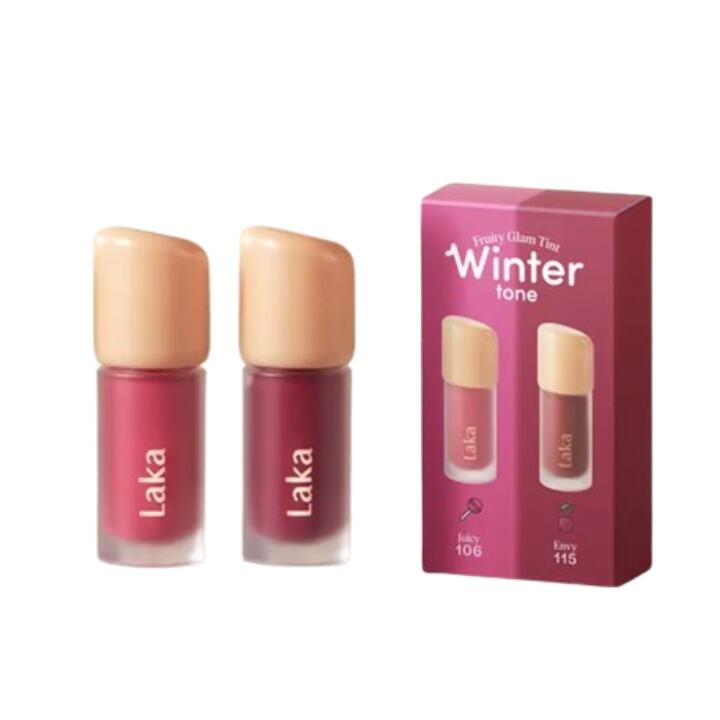 【楽天市場】【冬タイプセット】Laka フルーティーグラムティント ミニデュオ 106ジューシー& 115エンヴィ：パンダ物産