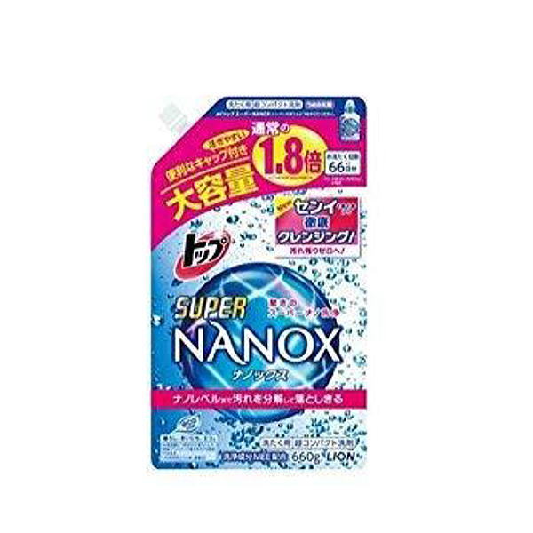 【楽天市場】ライオン トップ SUPER NANOX（スーパーナノックス） 替え 660g：P＆Hサプライ