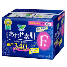 【楽天市場】花王 ロリエ エフ しあわせ素肌 多い夜用 羽つき 340 9コ入：P＆Hサプライ