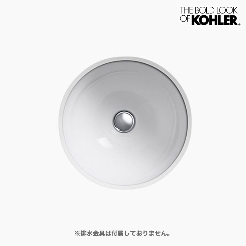 【楽天市場】【KOHLER】Compass／コンパス ラウンド洗面器 K-2298 （φ337×H178）オーバーカウンター型：個性派水回り ...