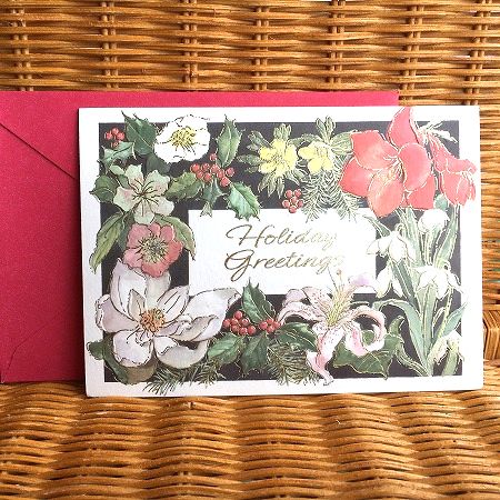 【楽天市場】レア！わずかのみ入荷！ USA Marian Heath マリアン ヒース クリスマスカード Amaryllis：Paper freak