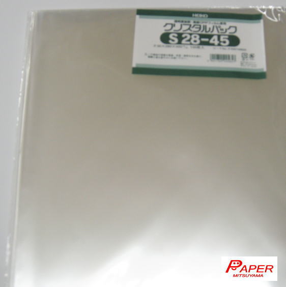 【楽天市場】S28-45 HEIKO クリスタルパックS テープなし 巾280mm *高さ450mm 厚0.03mm 100枚入【PPI】：ペーパーミツヤマ 楽天市場店