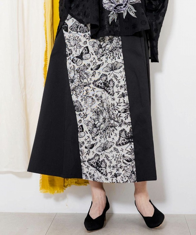 【楽天市場】★SALE★【is ScoLar イズ スカラー】541234 蝶ゴブラン織り切替スカート ボトムス カジュアル フェミニン ...