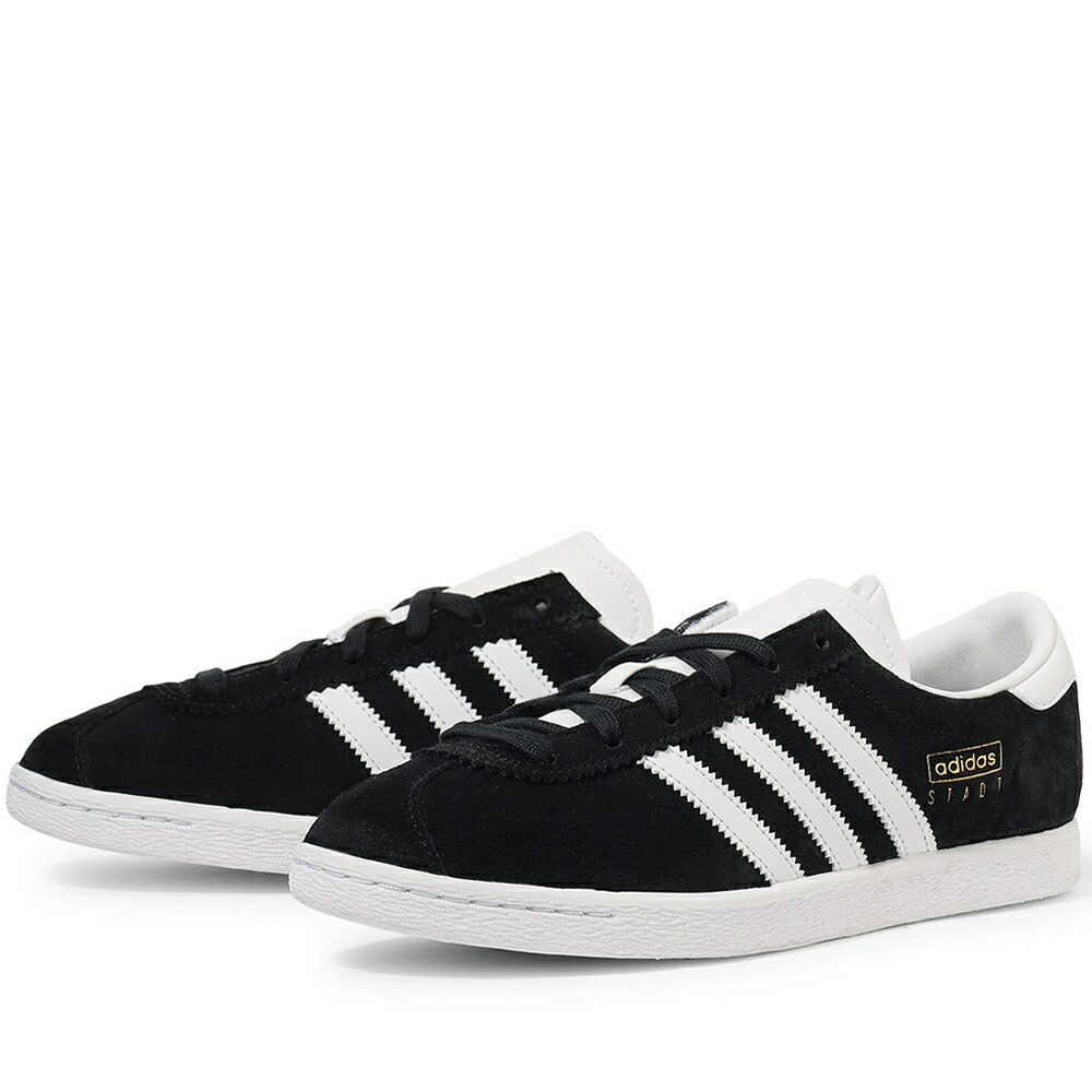 【楽天市場】adidas STADT アディダス シュタット レディース＆メンズ コアブラック/フットウェアホワイト JI1882 ...
