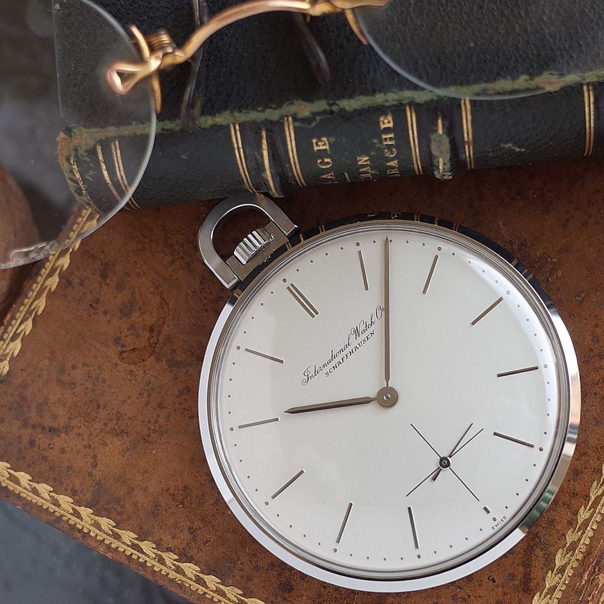 【楽天市場】IWC シャフハウゼン Ref.5200 cal.952 シルバーホワイト 手巻 懐中時計 ポケットウォッチ スモセコ 美品 ...