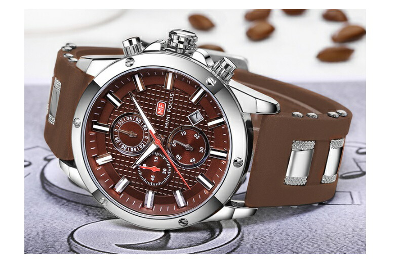 【楽天市場】メンズ 腕時計 時計 プレゼント用 ギフト ブランド 男性用 ミリターリー クォーツ クロノグラフ カレンダー ファッション ...