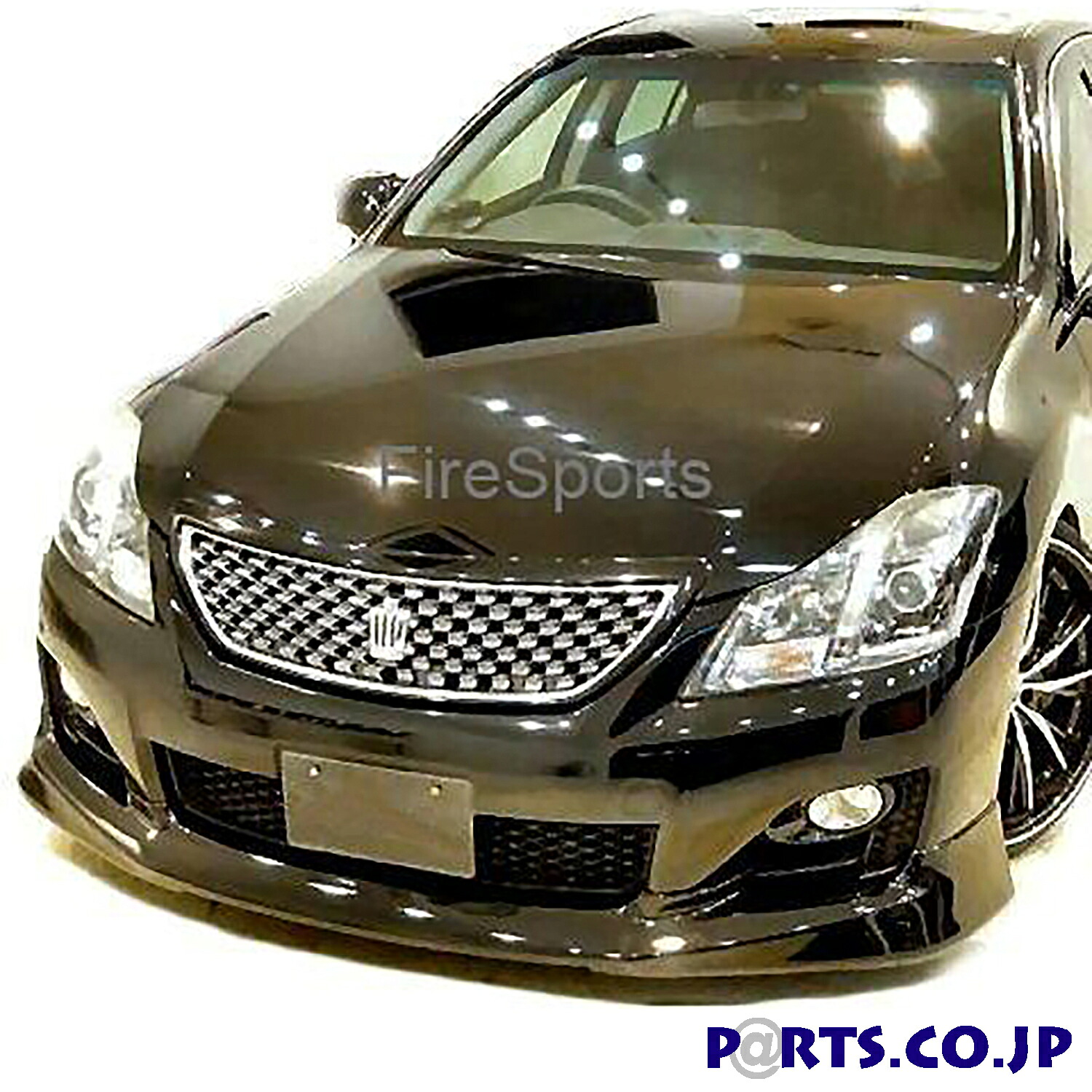 【楽天市場】エアロキット ハーフ3点セット トヨタ クラウン GRS200 前期 ATHLETE 平成20年2月～平成22年1月：PARTS