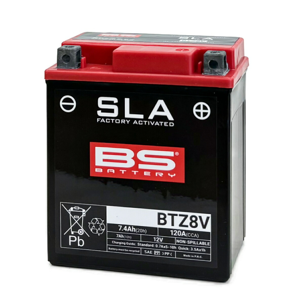 【楽天市場】BS BATTERY BTZ8V VRLA（制御弁式密閉）バッテリー：PartsOnline 楽天市場店