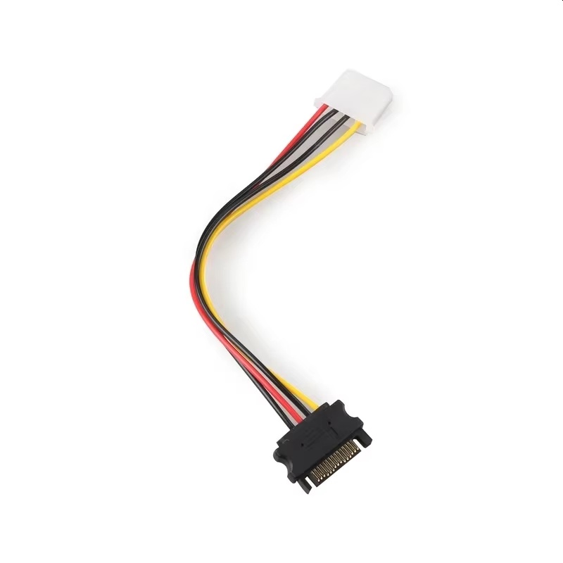 【楽天市場】SATA電源 (15ピン) → ペリフェラル (大4ピン) 変換ケーブル molex IDE 変換アダプタ バルク品 【J1 ...