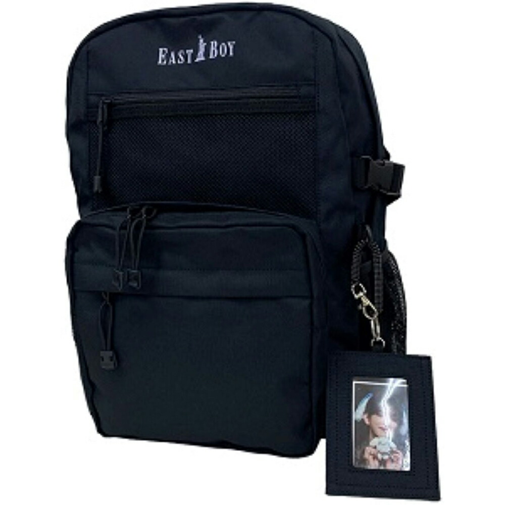 【楽天市場】EASTBOY EBカードケース付2層リュックBK/PU：パステルオンラインストア