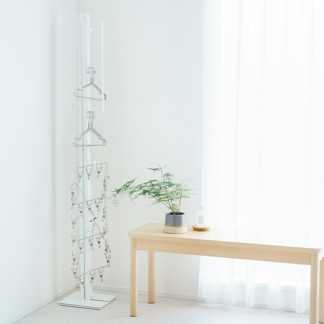 tower 物干しスタンド [ 折り畳み室内物干し タワー ] 送料無料【レビューでマワハンガー】山崎実業 洗濯物干し コンパクト 6619 6620 / 室内干し 折りたためる 部屋干し ...