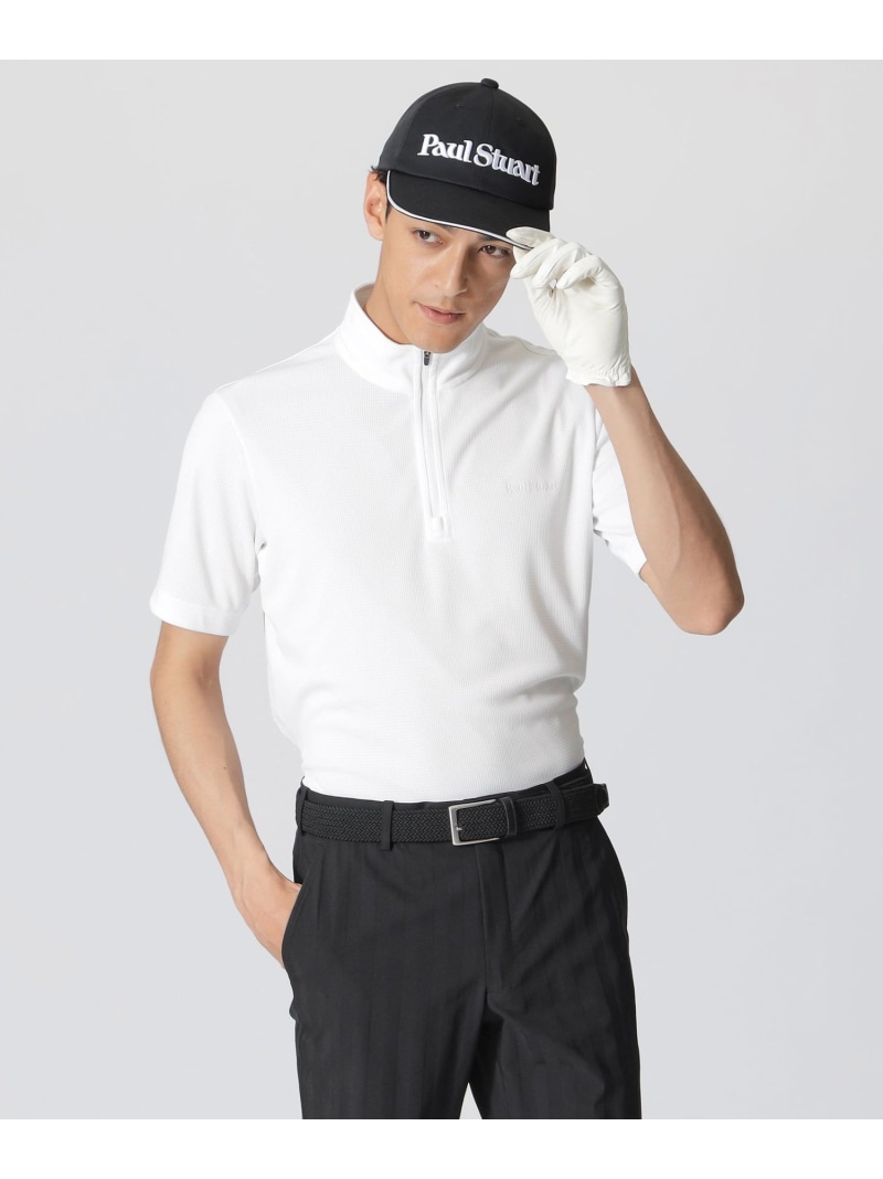 【楽天市場】【吸水速乾/UVカット】メッシュハーフジップ半袖Tシャツ(GOLF) Paul Stuart ポール・スチュアート トップス ...