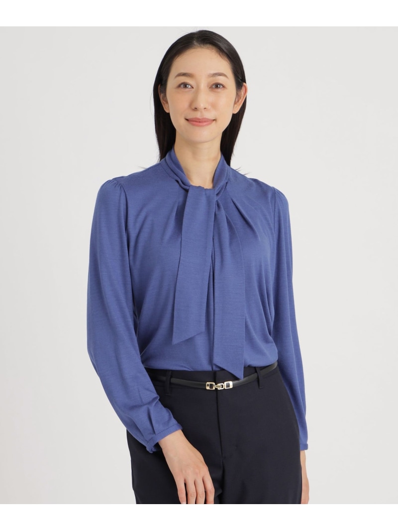 【楽天市場】【SALE／25%OFF】【Precious掲載】クリアウォッシャブルウール天竺 ボウ付きプルオーバー【ウォッシャブル】 Paul ...