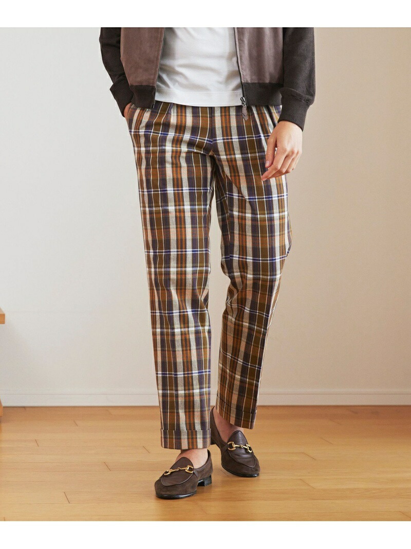 【楽天市場】【SALE／50%OFF】【数量限定】「COLLECTION LINE」コットンマドラスチェックグルカトラウザーズ(セットアップ対応) Paul Stuart ポール・スチュアート ...