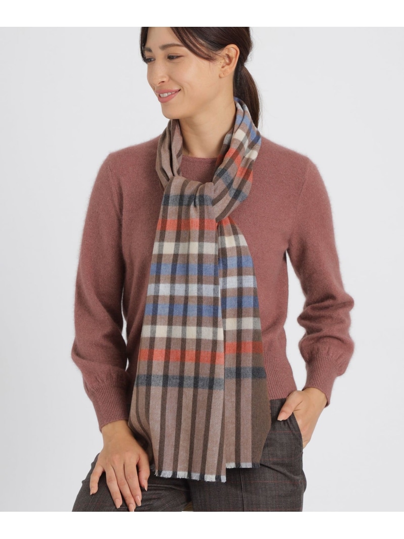 【楽天市場】【SALE／25%OFF】【WEB限定】フラースチェックストール【ウォッシャブル】 Paul Stuart ポール・スチュアート ...