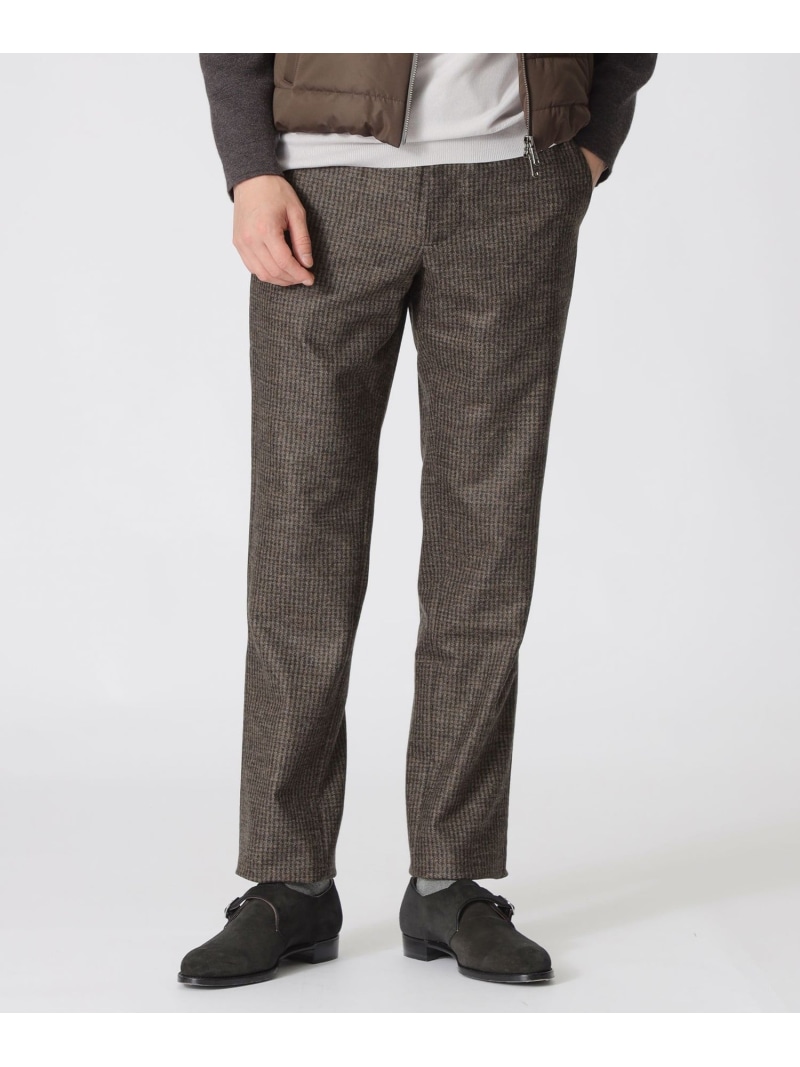 【楽天市場】【SALE／25%OFF】ミルドウールチェックコンフォートスリムパンツ Paul Stuart ポール・スチュアート パンツ その ...