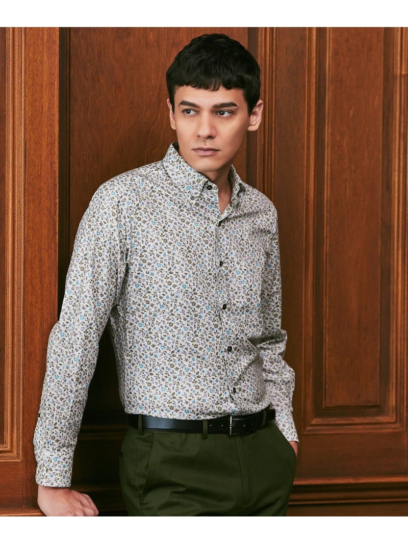 【楽天市場】【SALE／20%OFF】ミニフラワー柄プリントシャツ Paul Stuart ポール・スチュアート トップス シャツ・ブラウス ネイビー ホワイト【RBA_E】【送料無料 ...